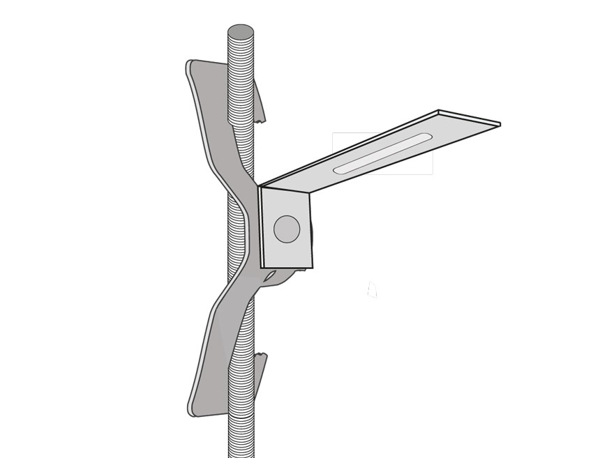Clip With Light Cable Tray Support Bracket – Ronbar